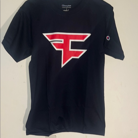 Champion | Shirts | Champion Black Tee With Faze Clan Red Graphic ...